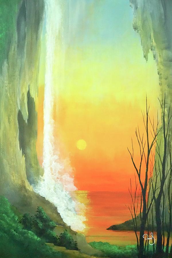 Sunset fall Painting by Daniel Sanchez - Fine Art America