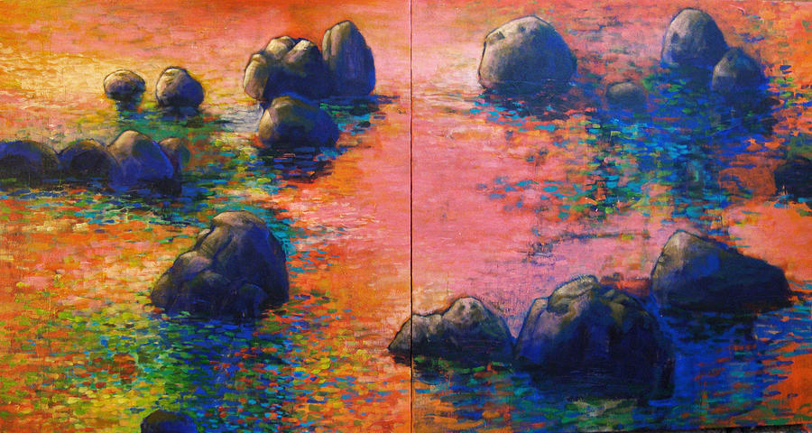 Sunset Stream Painting by Dale Witherow - Fine Art America