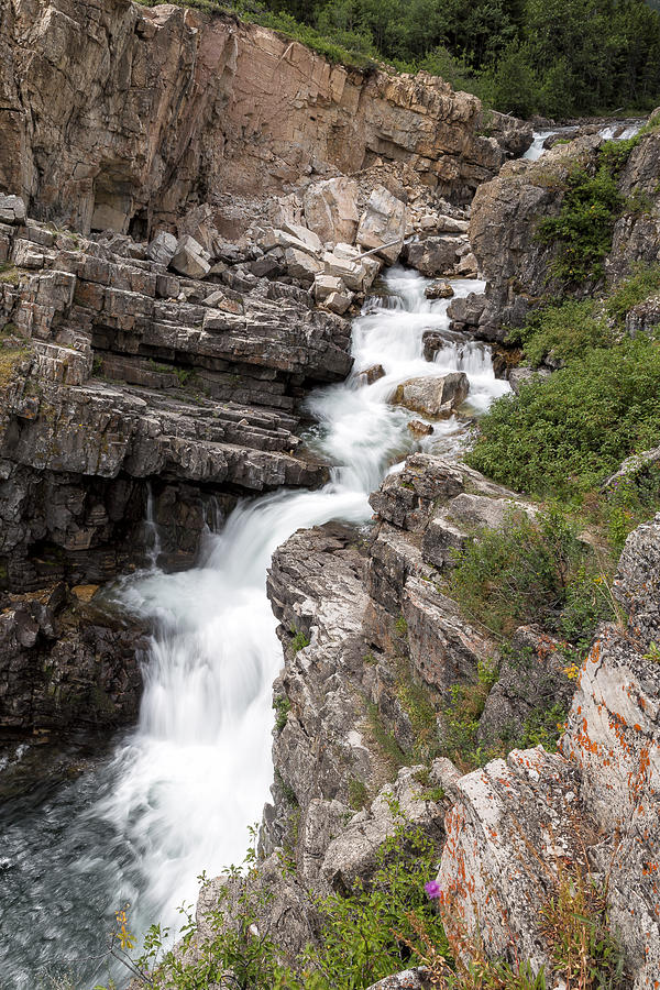 Swiftcurrent Falls Photograph by Richard Sandford - Fine Art America