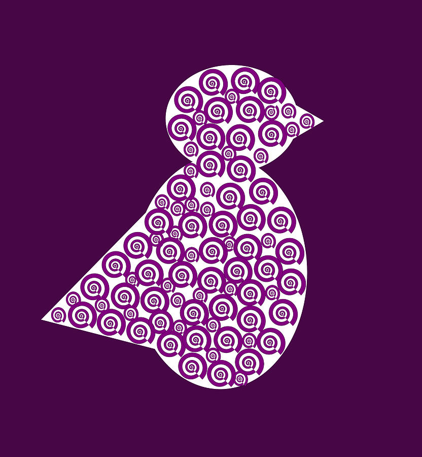 Swirly Bird Digital Art By Trudy Clementine Pixels