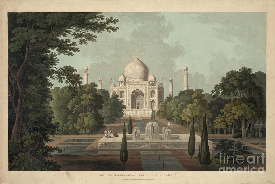 Taj Mahal Painting by Celestial Images - Fine Art America