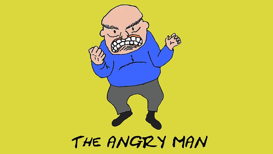 The Angry Man Digital Art by Richard Bennett