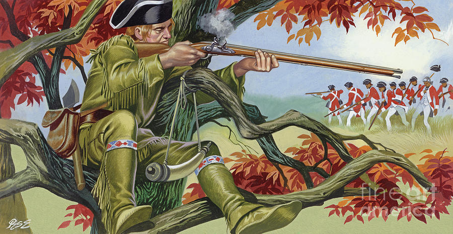 Battle Of Saratoga, with Brigadier Arnold's sharp-shooters, picking off ...