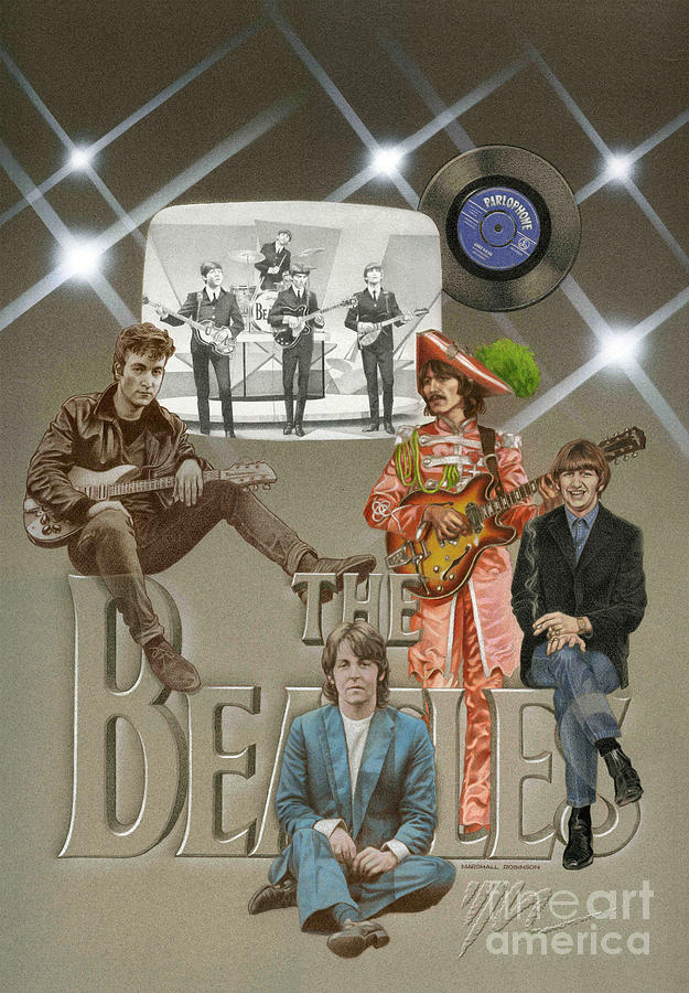 The Beatles Painting by Marshall Robinson - Fine Art America