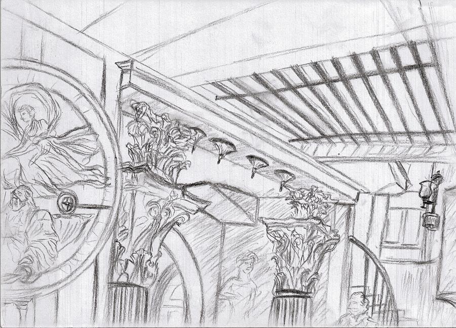 The Crypt at The Soane Museum Drawing by Arter - Fine Art America