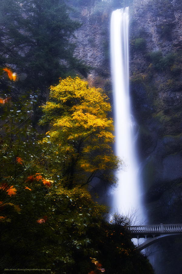 The Falls in Fall Photograph by Sean Kreck - Pixels