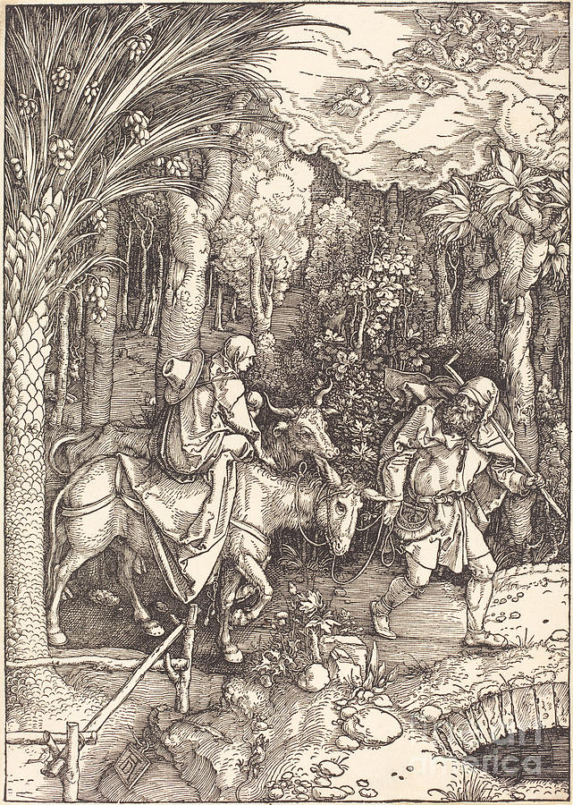 The Flight Into Egypt Drawing by Albrecht D?rer - Fine Art America