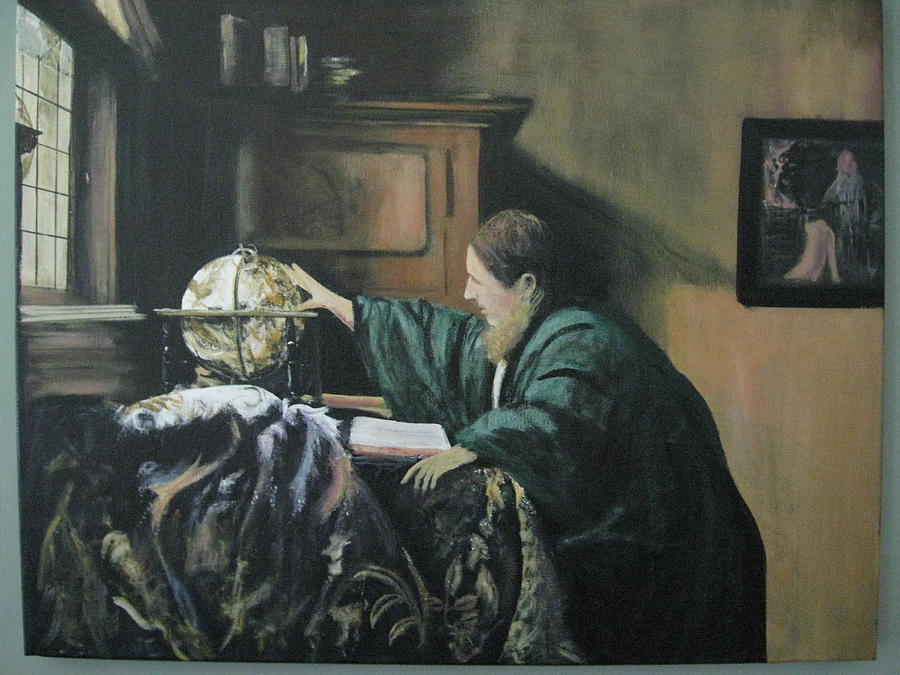 The Geographer Painting by Joseph Simone - Pixels