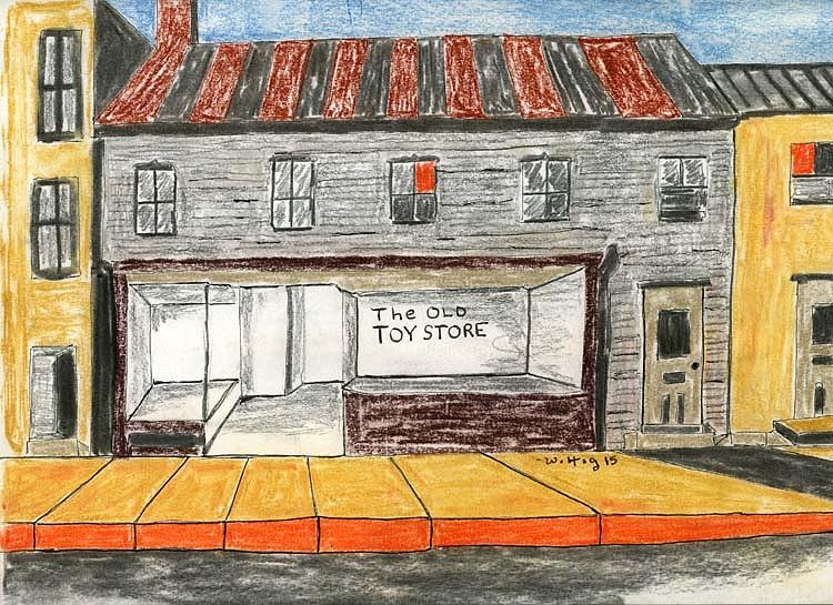 The Old Toy Store Drawing by Robert Wittig - Fine Art America