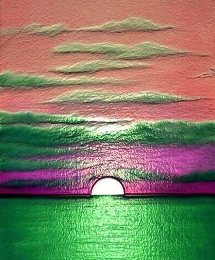 The Rising Sun Painting by Karen Conine | Fine Art America