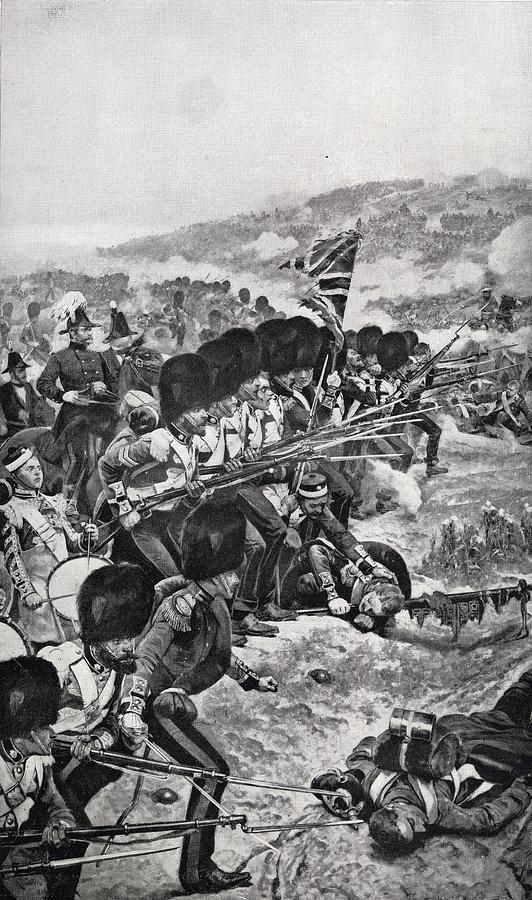 The Storming Of The Great Redoubt At Drawing by Vintage Design Pics ...