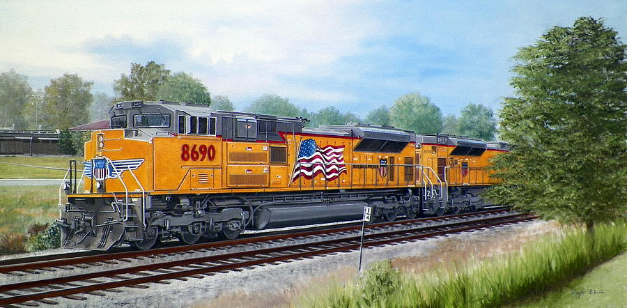 The UP 8690 Painting by RB McGrath - Fine Art America