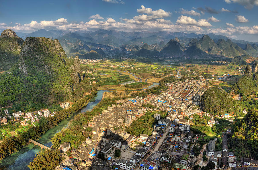 The village of xingping Photograph by Gregory Michiels - Fine Art America
