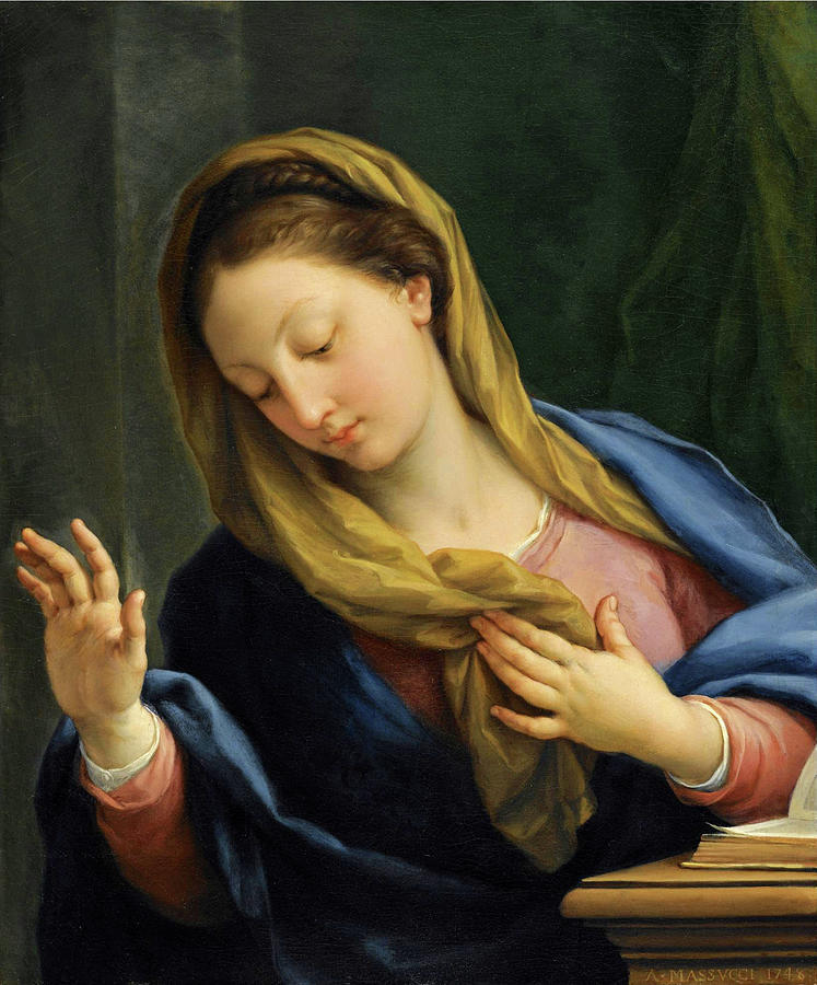 The Virgin Annunciate Painting by Agostino Masucci | Pixels The Virgin Annunciate Painting by Agostino Masucci | Pixels