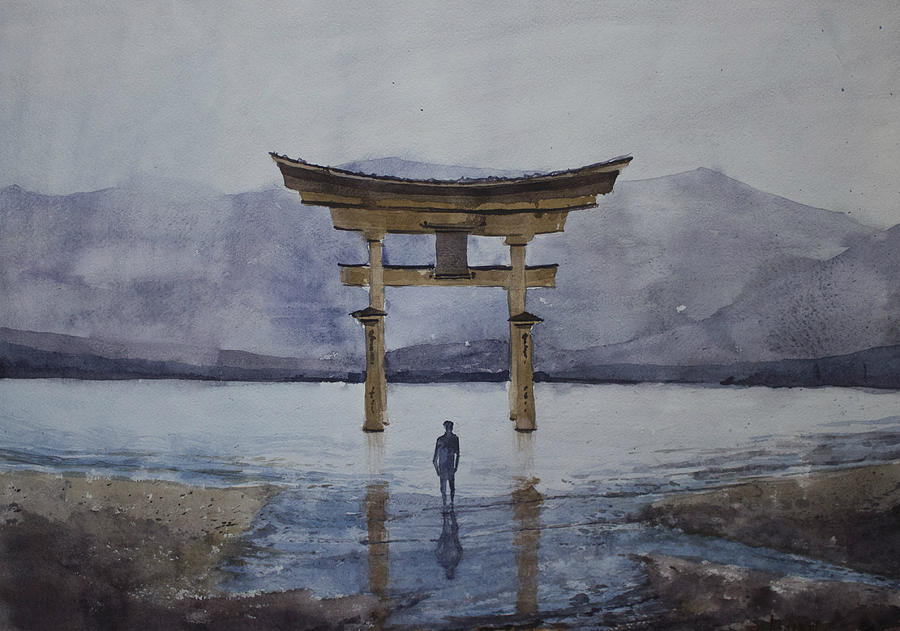 Torii Painting by Eugene Gorbachenko | Fine Art America
