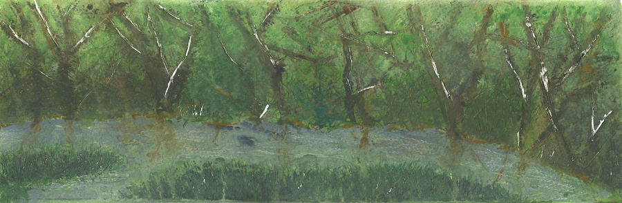 Torn Treeline Mixed Media by Rebecca Kuruvilla - Fine Art America