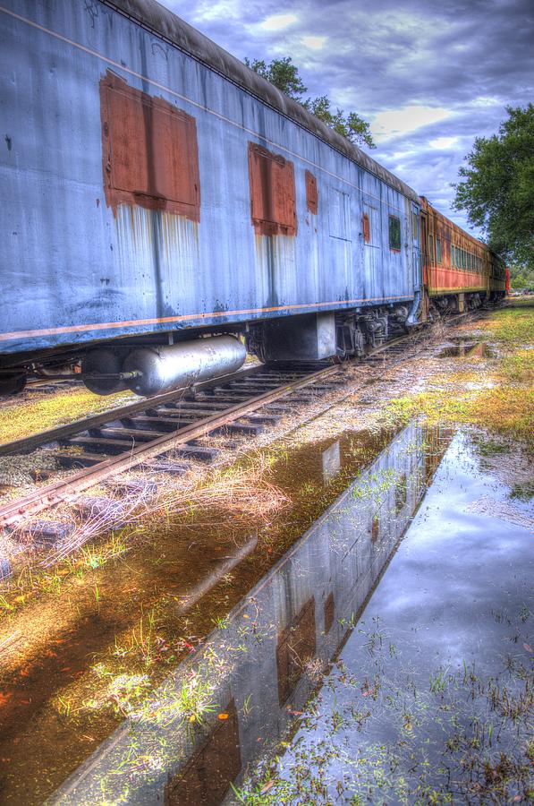 Train reflection Photograph by Christopher Sharp - Fine Art America