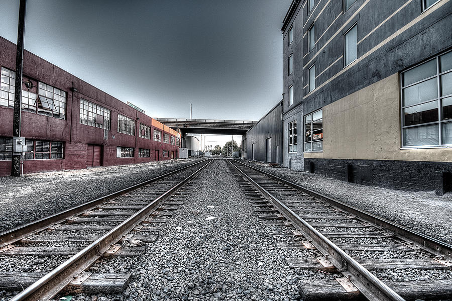 Train Tracks-Portland Oregon Photograph by Chris Lawrence - Pixels