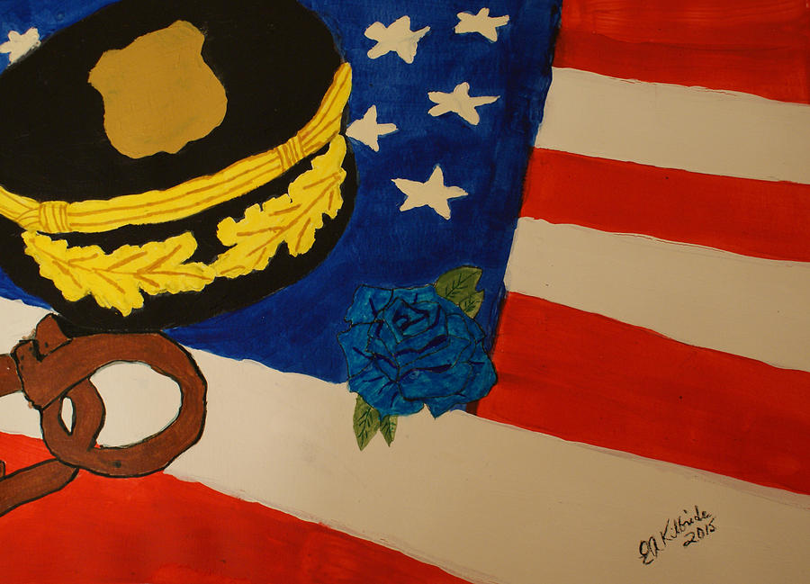 Tribute To Law Enforcement Painting by Elizabeth Kilbride | Fine Art ...