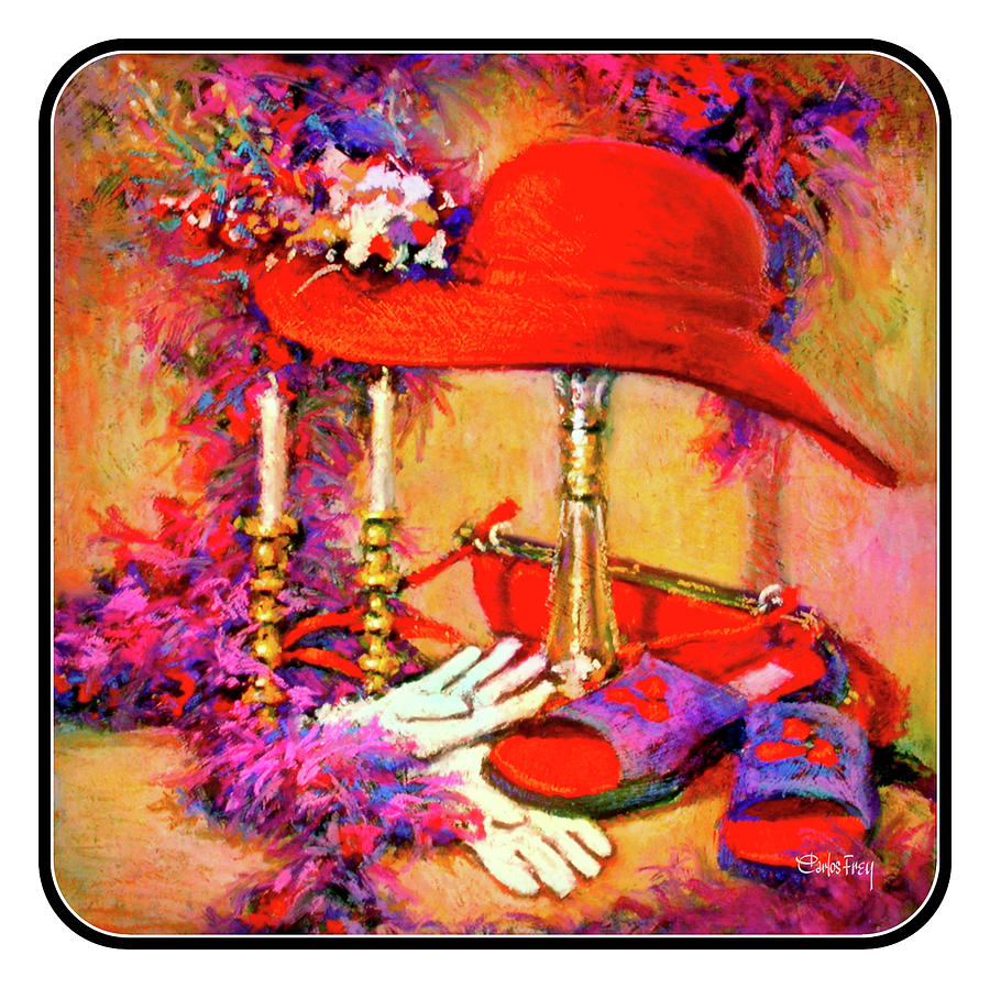 Tribute to the Red Hat Ladies Pastel by Carlos Frey - Fine Art America