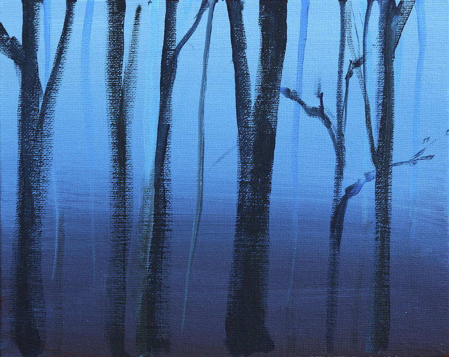 Twilight Trees Painting by Stacy Williams - Fine Art America