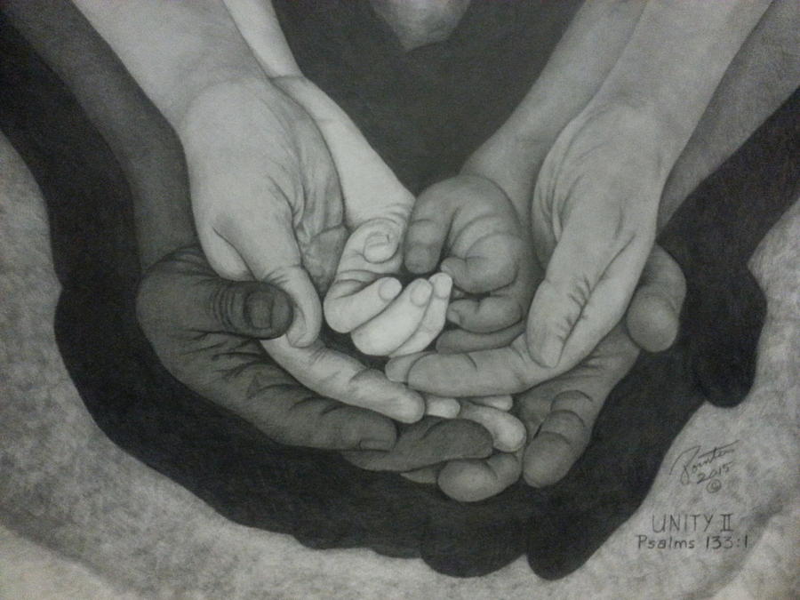 Unity II Drawing by Clarence Pointer