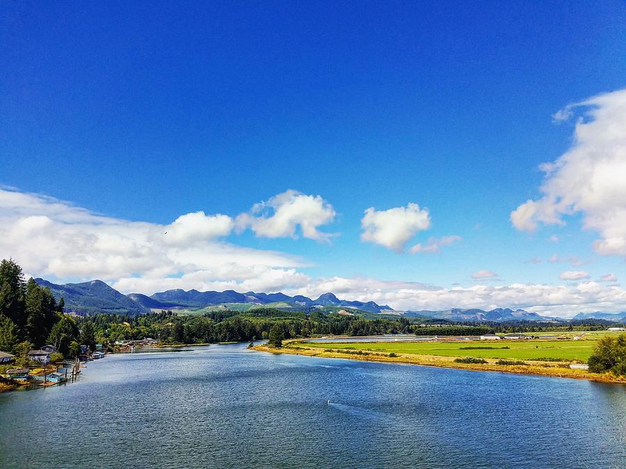 Up the Nehalem River overlooking the Coastal Range Photograph by ...