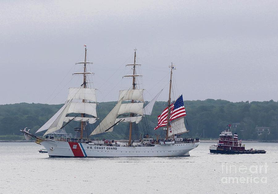 CG Eagle arriving in Portland Photograph by Colleen Mars - Fine Art America