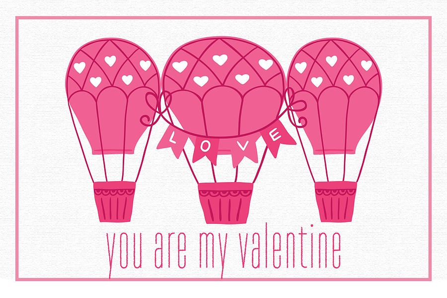 Valentine in hot air balloons Photograph by SilkAndPaper Art - Fine Art ...