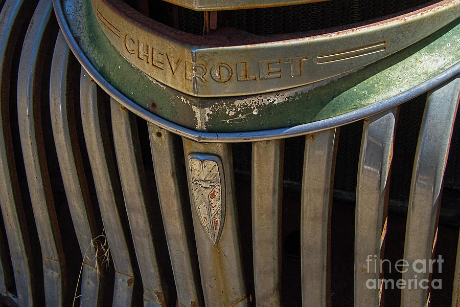 Vintage Chevrolet Logo and Emblem Photograph by Nick Gray