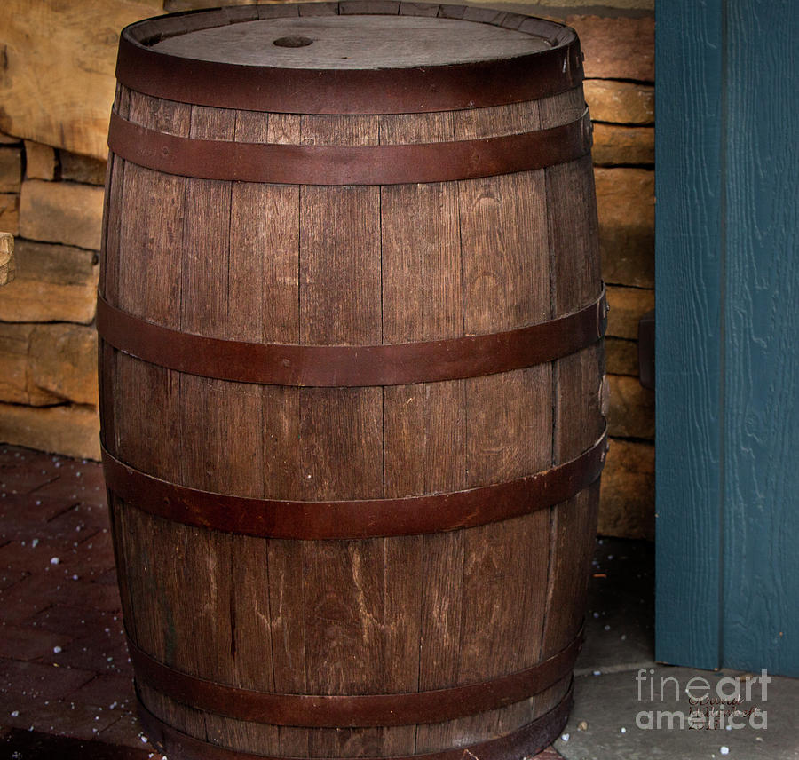 Vintage Wine Barrel Photograph By David Millenheft Fine Art America