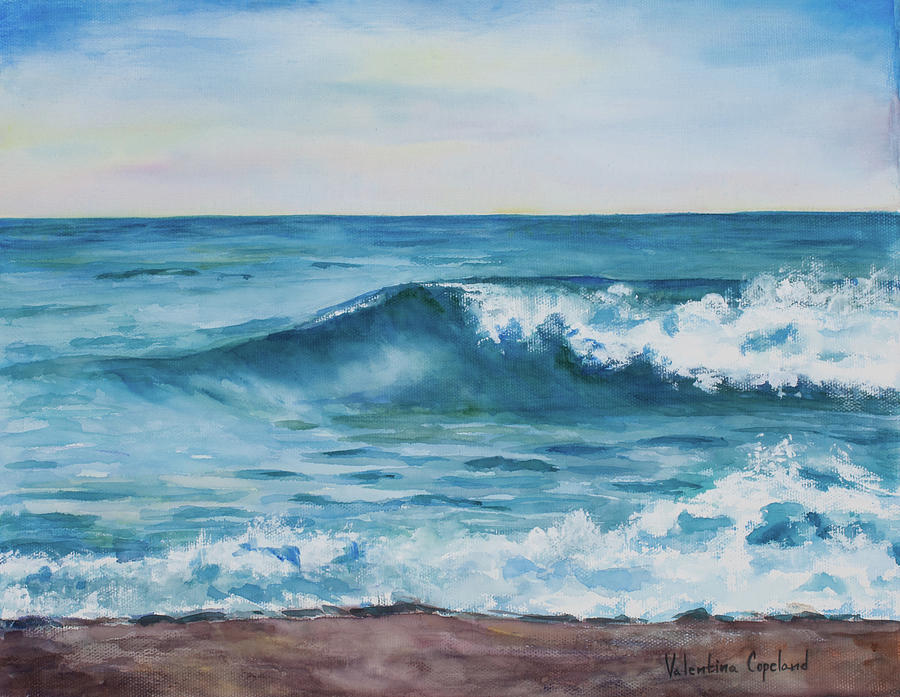 Wave Painting by Valentina Copeland - Fine Art America