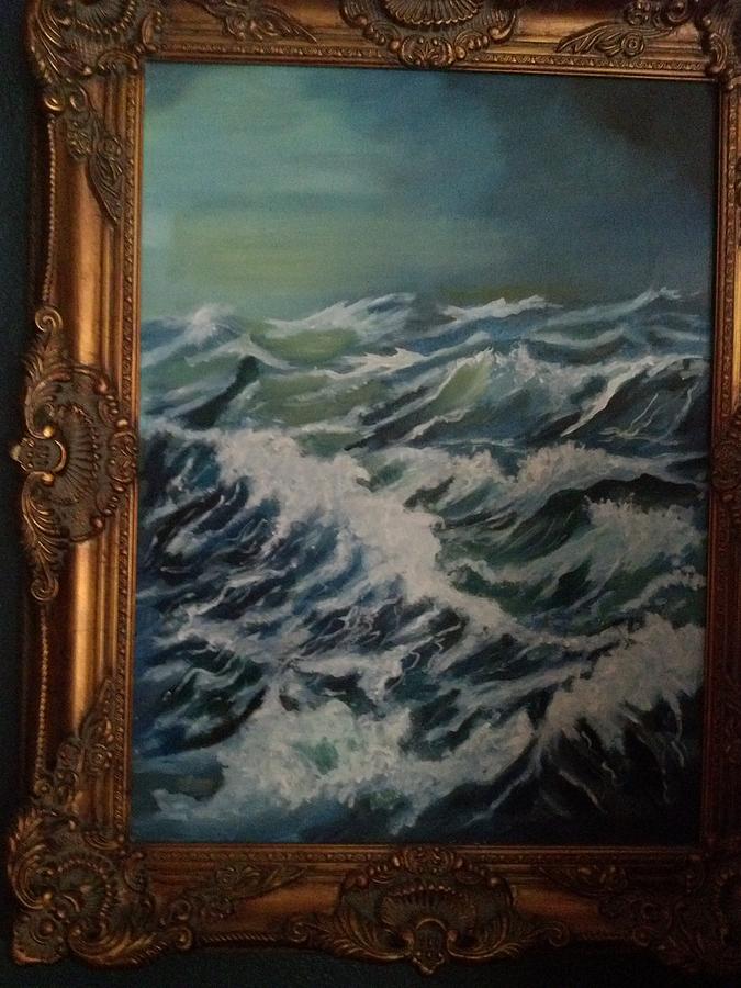 Waves Painting by Kathy Felchle - Fine Art America