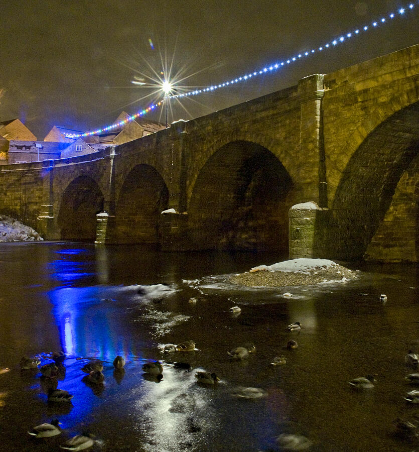 Wetherby Bridge At Night Photograph by Clive Beake - Fine Art America