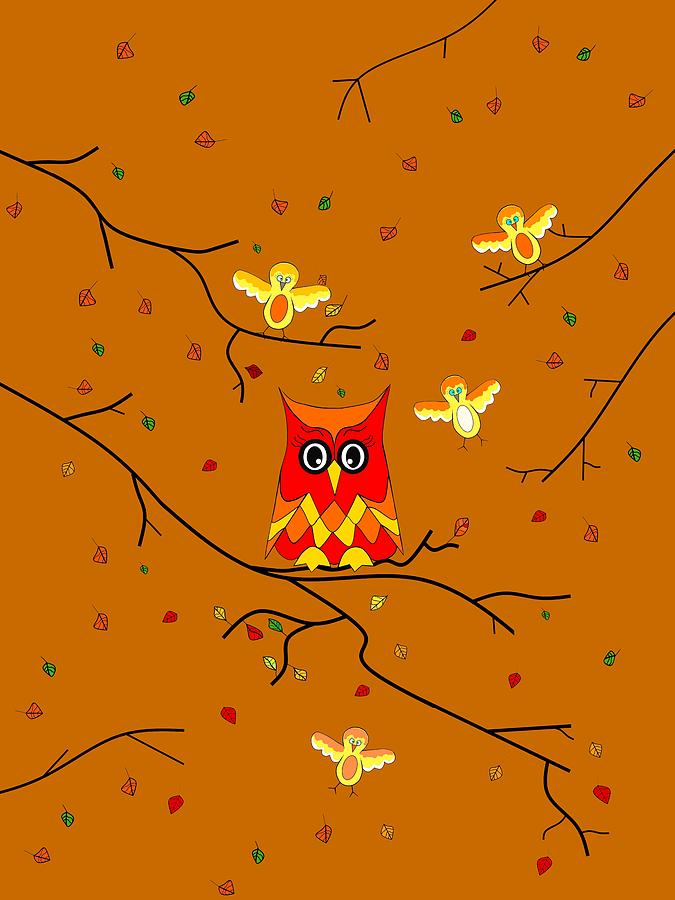 Whimsical Autumn Colors Digital Art by Kathleen Sartoris - Fine Art America