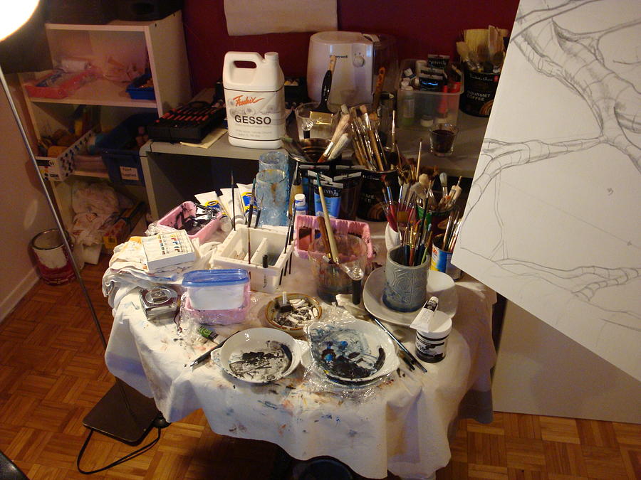 Working Painting by Cliff Lambert - Fine Art America