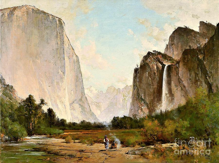 Yosemite valley Painting by AAR Reproductions - Pixels