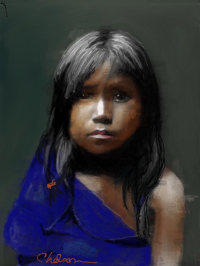Young Native American Girl Painting by Craig Nelson - Pixels Young Native American Girl Painting by Craig Nelson - Pixels