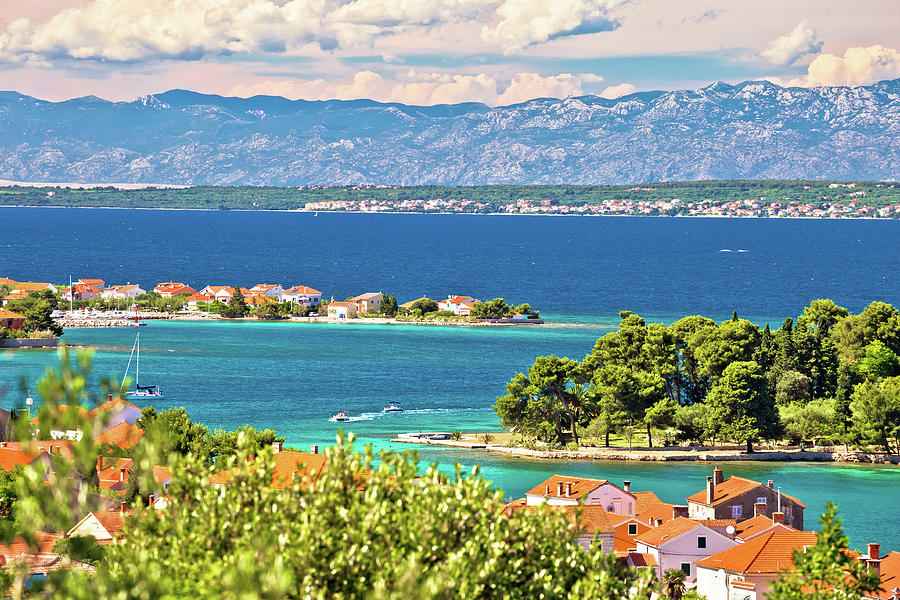 Zadar islands archipelago and Velebit mountain view Photograph by Brch ...