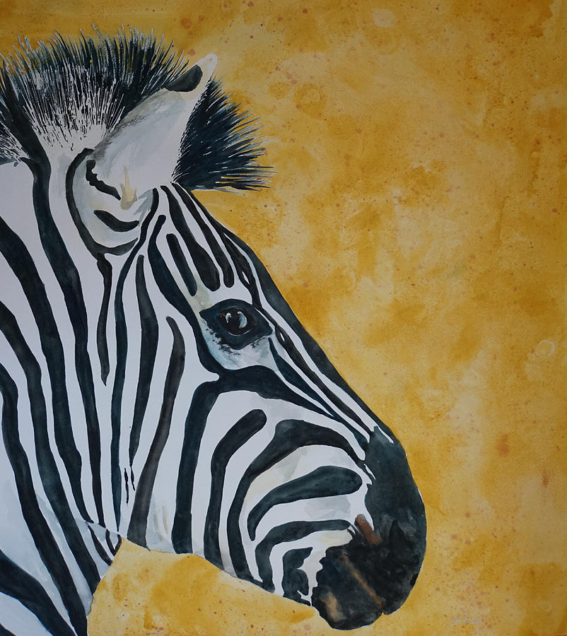 Zebra Painting by Gary Thomas | Fine Art America