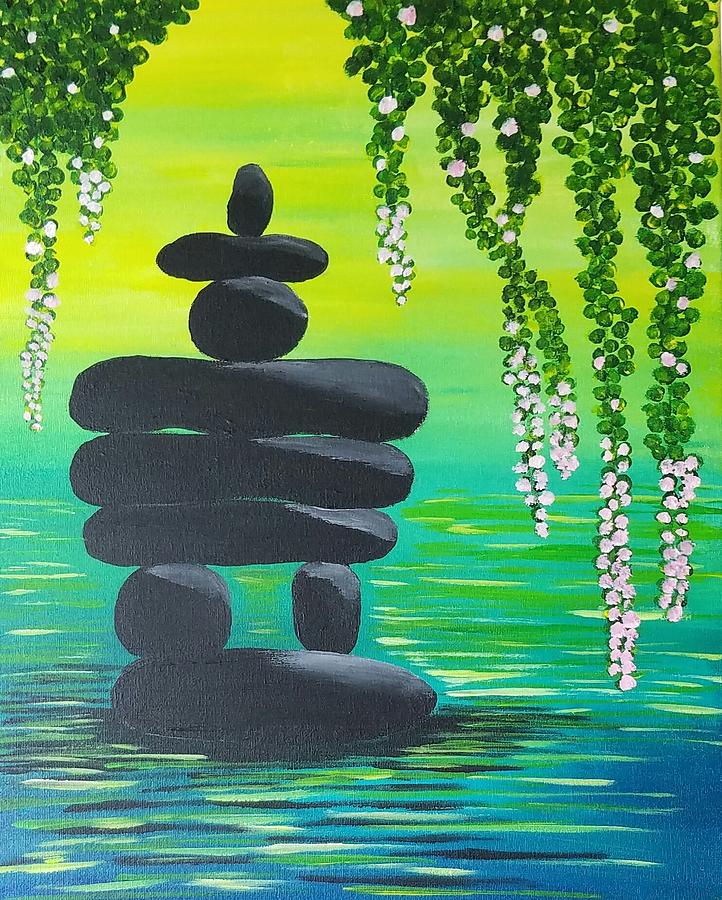 Zen Time Painting by Vivi Li - Fine Art America