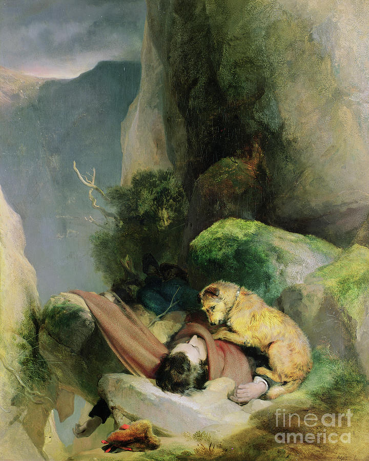 Attachment, 1829 Painting by Edwin Landseer - Fine Art America
