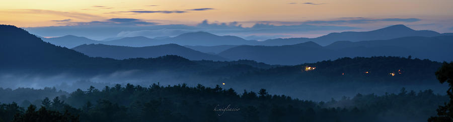 Blue Ridges at Dusk Photograph by Karen Migliaccio - Fine Art America