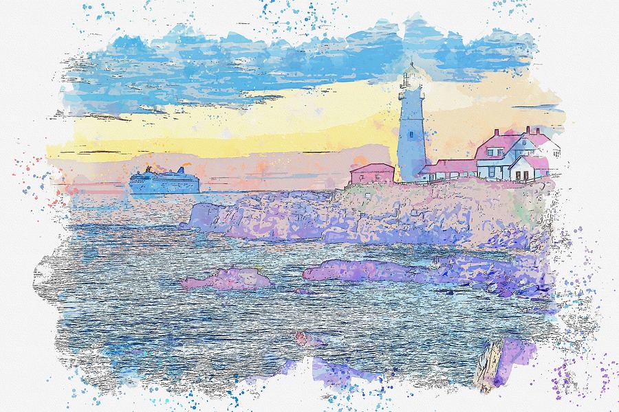 Capadocia - watercolor by Adam Asar Painting by Celestial Images - Fine ...