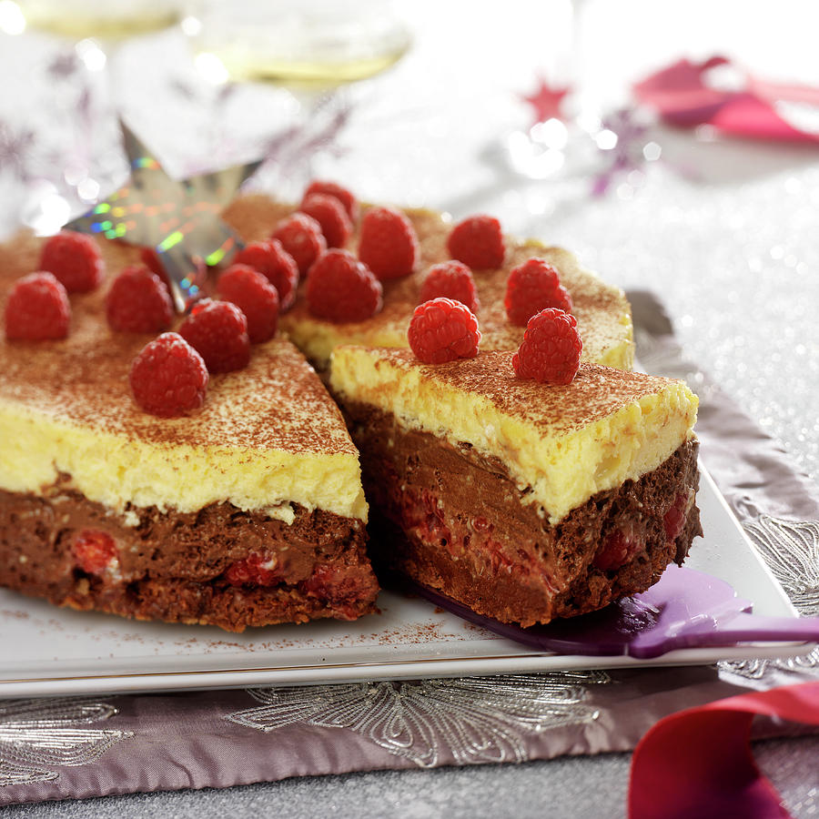 Choco-raspberry Croustillant Photograph by Bertram