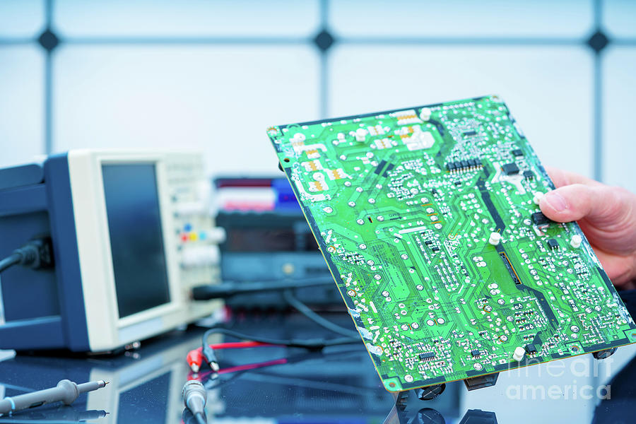 Circuit Board Witch Microcontroller Photograph by Wladimir Bulgar ...