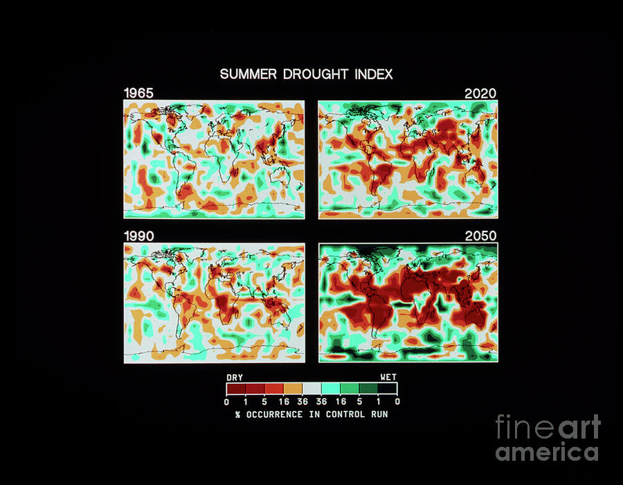 Computer Predictions For Global Warming Photograph by Nasa, Goddard ...