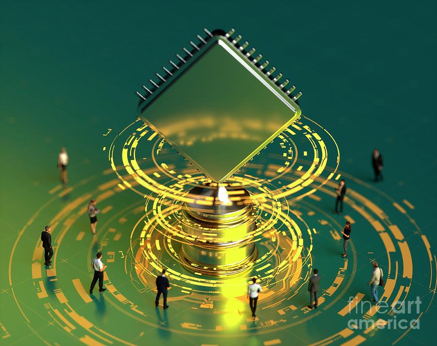 Computing Trophy Photograph by Ventris/science Photo Library - Pixels