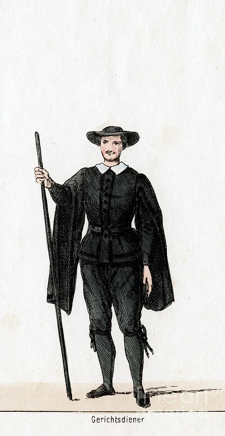 Court Usher, Costume Design #1 by Print Collector