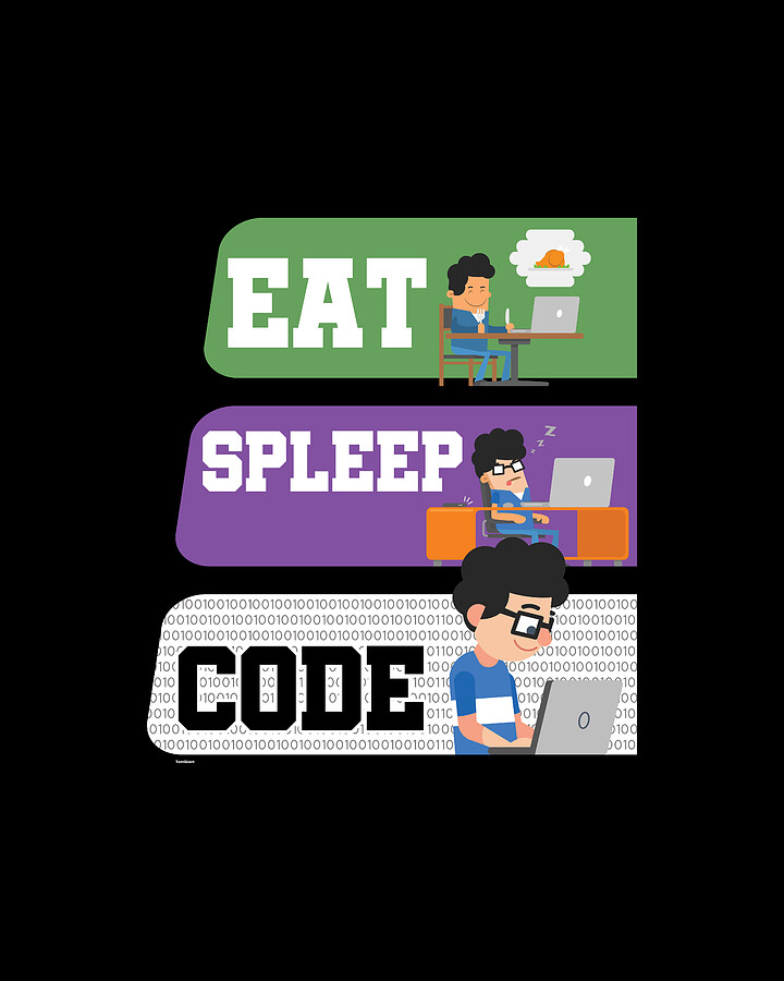 Eat Sleep Code Programmer Digital Art by Thomas Larch - Fine Art America